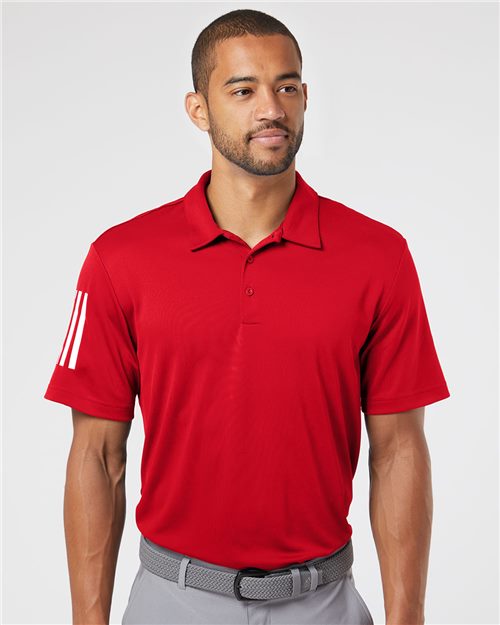 Men's Floating 3-Stripes Polo – On Target Print Solutions